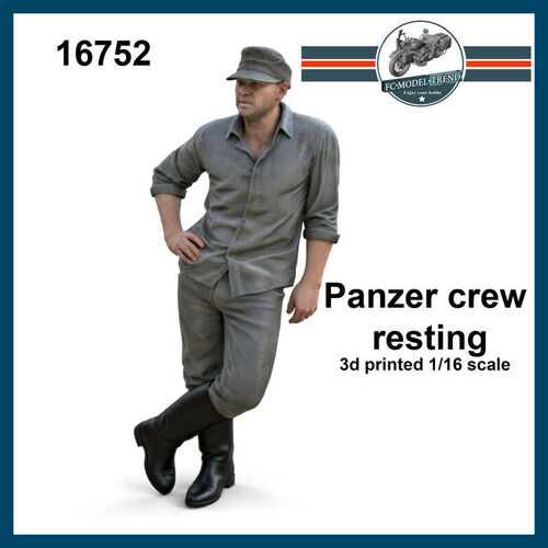 NEW! FC ModelTrend 16752 Panzer Crew at Rest (1 Figure / 3D-Printed)