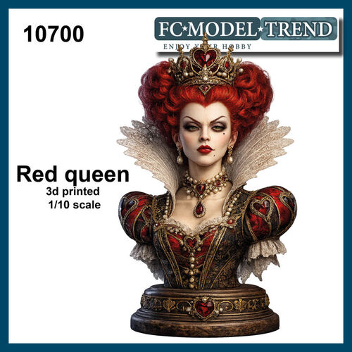 NEW! FC ModelTrend 10700 Red Queen Bust (3D-Printed)