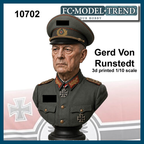 NEW! FC ModelTrend 10702 Gerd von Rundstedt Bust (3D-Printed)