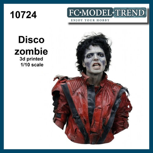 NEW! FC ModelTrend 10724 Disco Zombie Bust (3D-Printed)