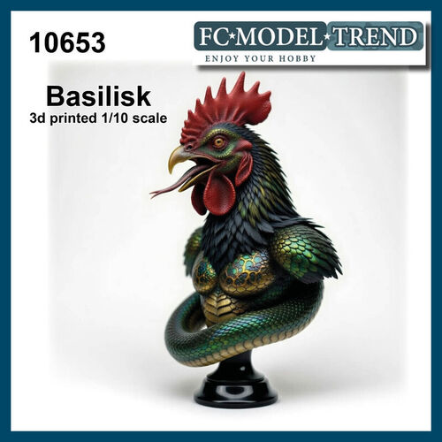 NEW! FC ModelTrend 10653 Basilisk Bust (3D-Printed)