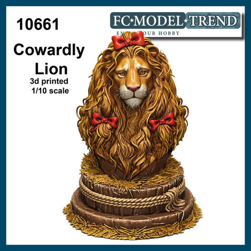 NEW! FC ModelTrend 10661 Cowardly Lion Bust (3D-Printed)