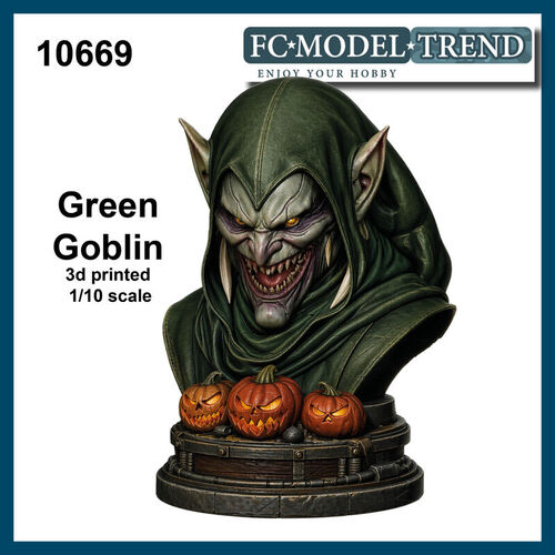 NEW! FC ModelTrend 10669 Green Goblin Bust (3D-Printed)