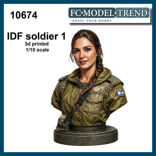 NEW! FC ModelTrend 10674 IDF Soldier 1 Bust (3D-Printed)