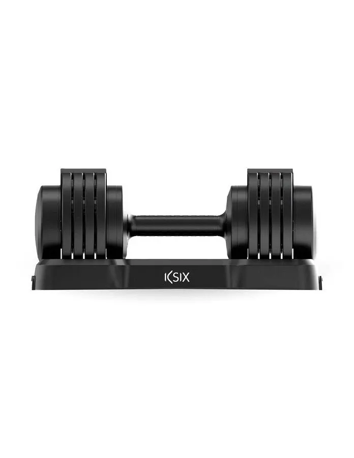 Ksix Podesivi teg sa postoljem BXMANC25, Do 25 kg, 8 diskova, Crni