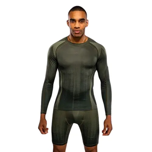 Venum Muška majica dugih rukava Stealth Rashguard, Zelena