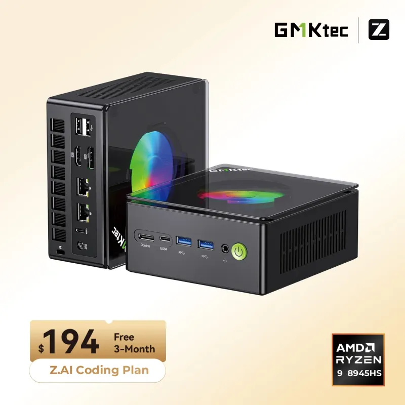 Mini PC GMKtec K11 AMD Ryzen 9 8945HS 32GB RAM, 2TB SSD WIN 11 Pro