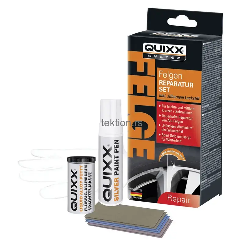 Quixx set za popravku oštećenja na aluminijumskim felnama