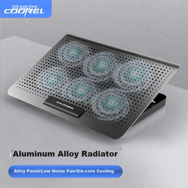 Ice Coorel Postolje za laptop sa hlađenjem D19, 35x25.5x2.6 cm, Crno