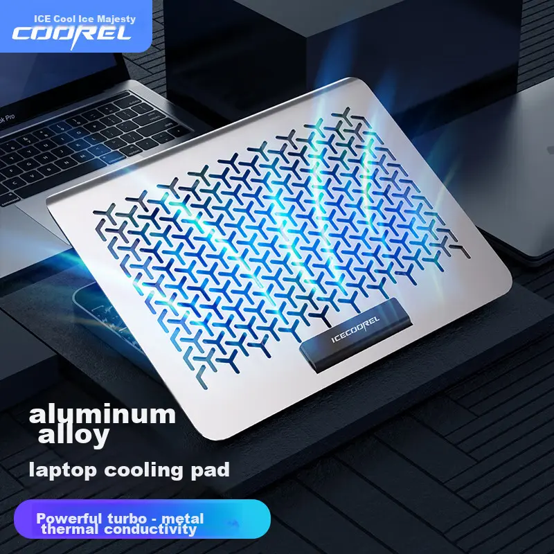 Ice Coorel Postolje za laptop sa hlađenjem A10, 35x25.5x2.6 cm, Srebrne boje