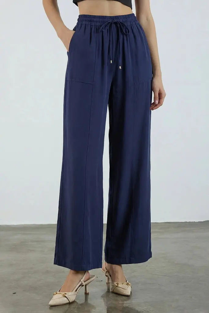 Trendyol Milla Ženske pantalone TWOSS25PL00123, Tamnoplava