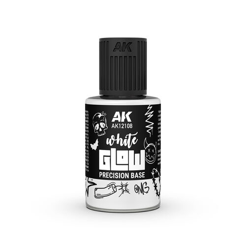 NEW! AK-Interactive AK12108 White Glow Precision Base