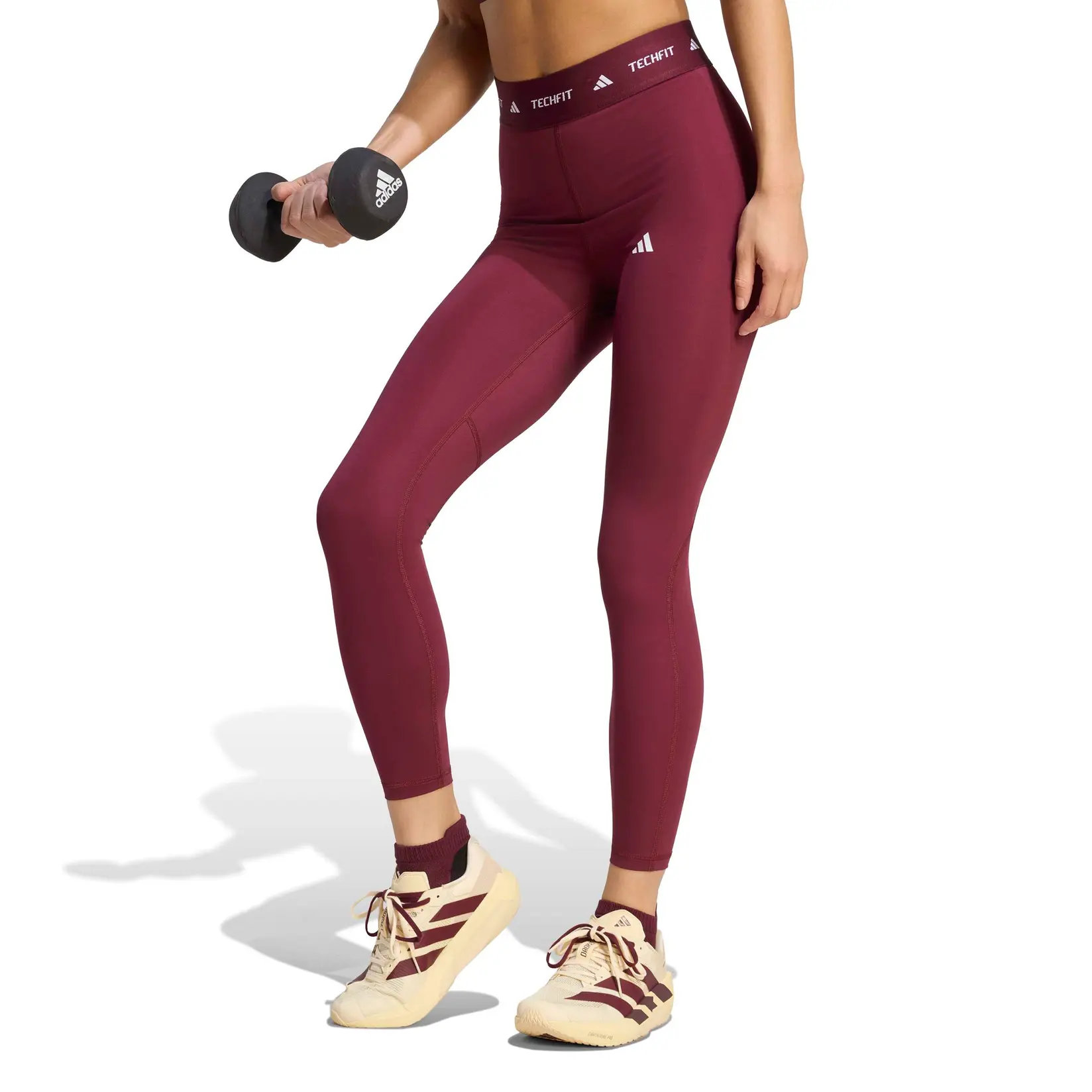 Adidas Ženske helanke Tf 7/8 L, KS3390, Bordo