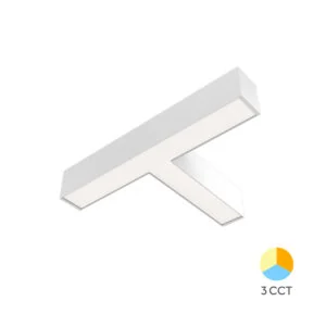 Linearna svetiljka LED 10W 3u1 T razdelnik beli