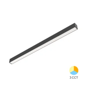 Linearna svetiljka LED 36W 3u1 crna