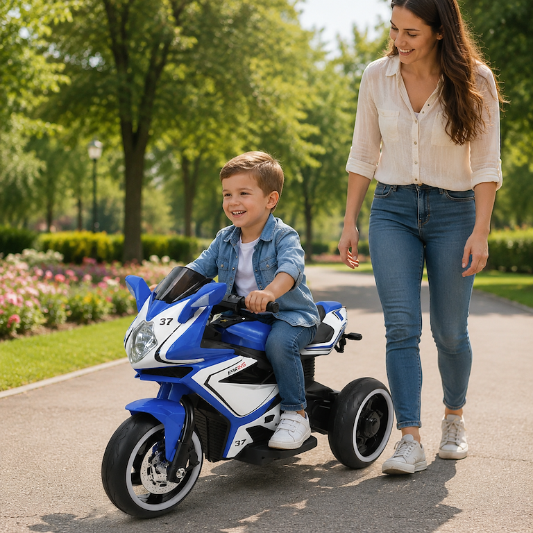 Dečiji motor na akumulator sa tri točka TS-078-3 – plavi