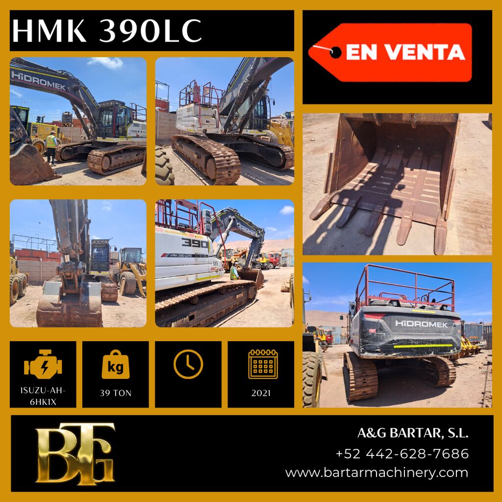 EXCAVADORA DE CADENAS HMK 390LC - 2021 bager guseničar