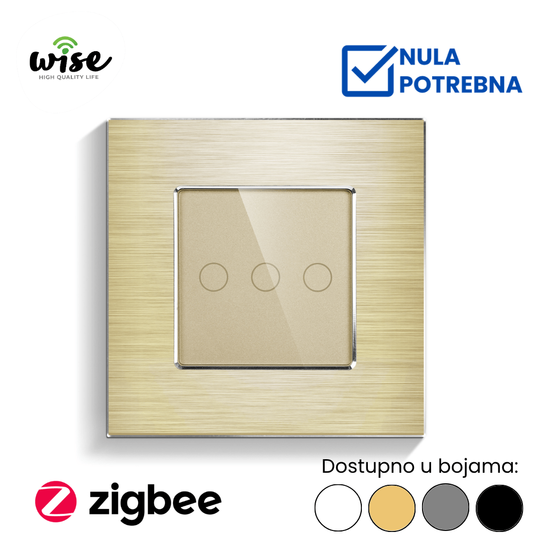 Wise Zigbee prekidač
3t,  aluminijum