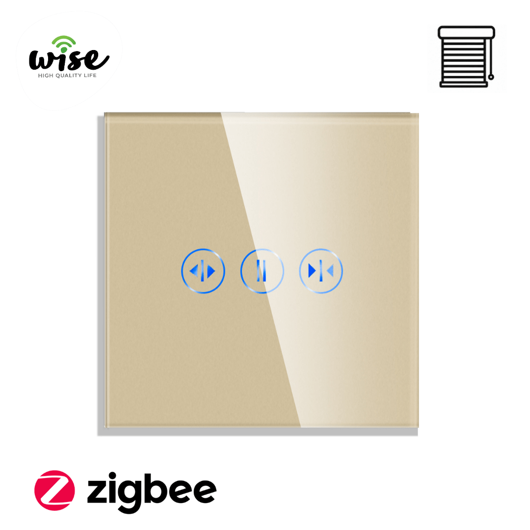Wise pametni Zigbee prekidač za roletne,
staklo krem