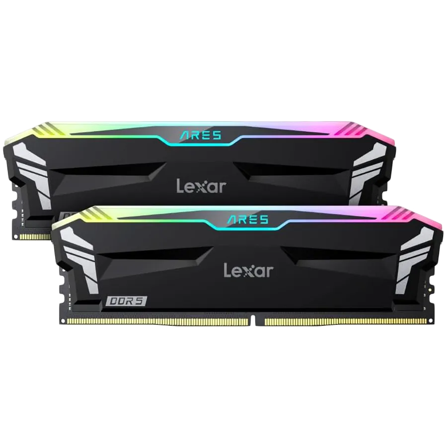 Lexar Ares 32GB DDR5 6800MHz (2x16GB KIT) CL34 DIMM, 1.4V, heatsink, RGB, Black