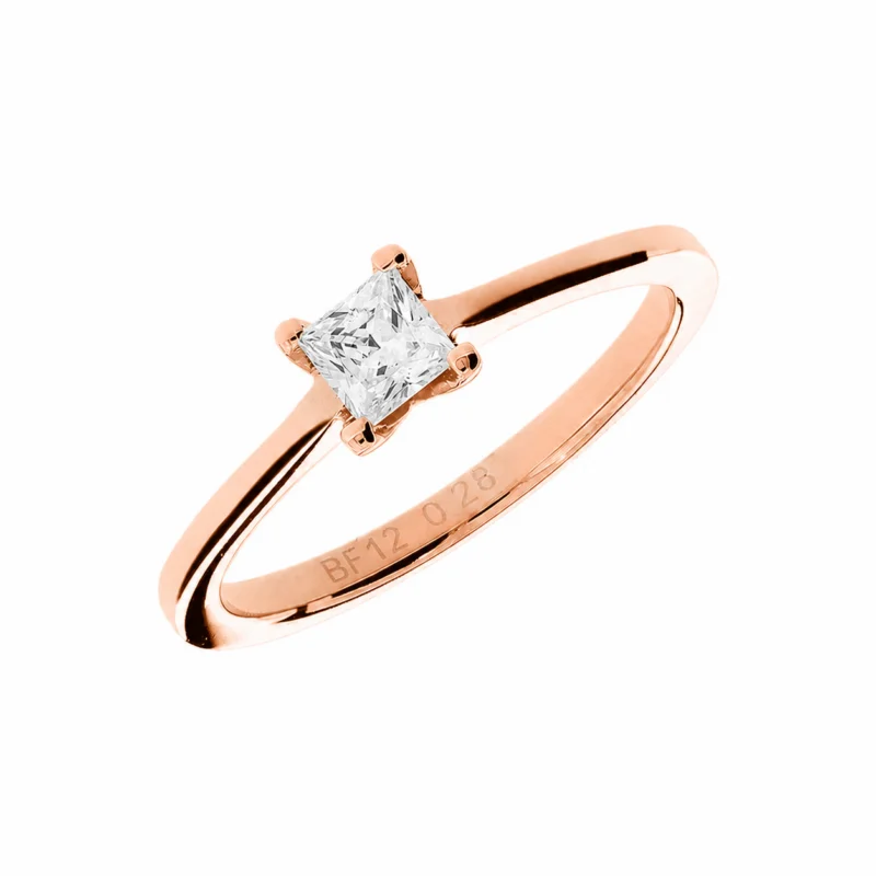Prsten KBF-12 – Moissanite – Roze zlato