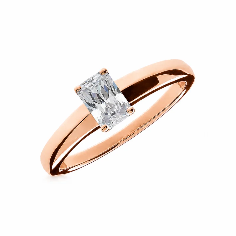 Prsten KBF-21 – Moissanite – Roze zlato