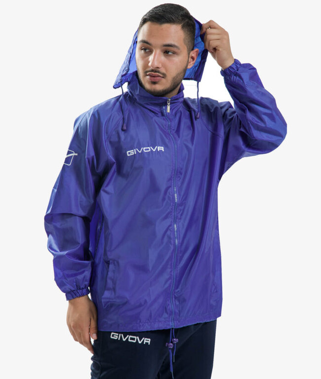 Bunda RAIN BASICO azúrová modrá L