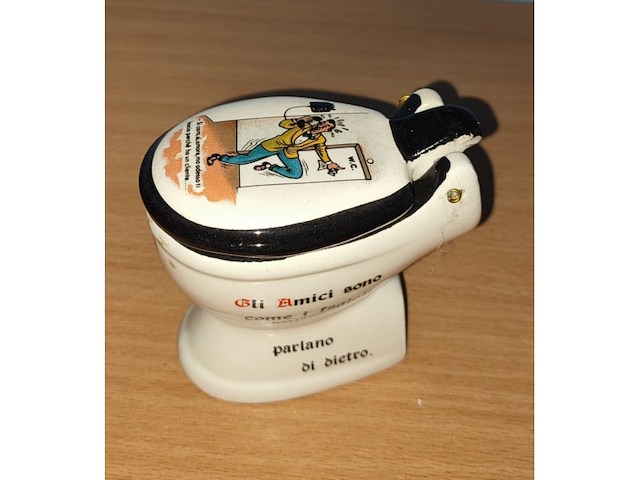 Šaljivi suvenir iz Venecije porcelanska wc šolja