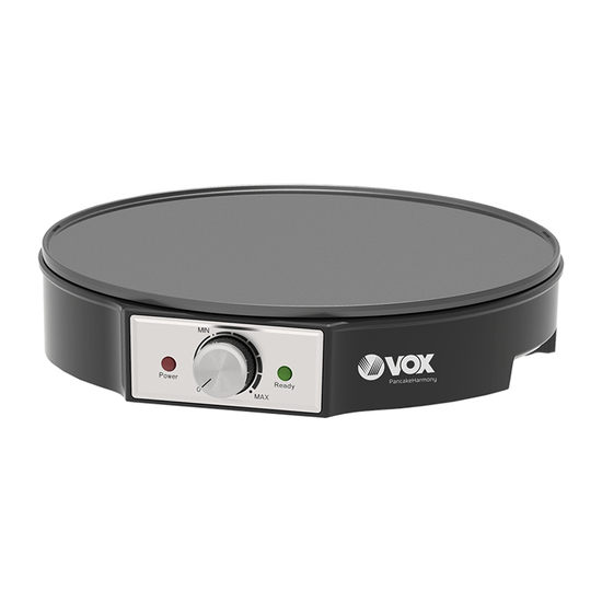 Aparat za palačinke Vox PK 507, 1000W, crna boja