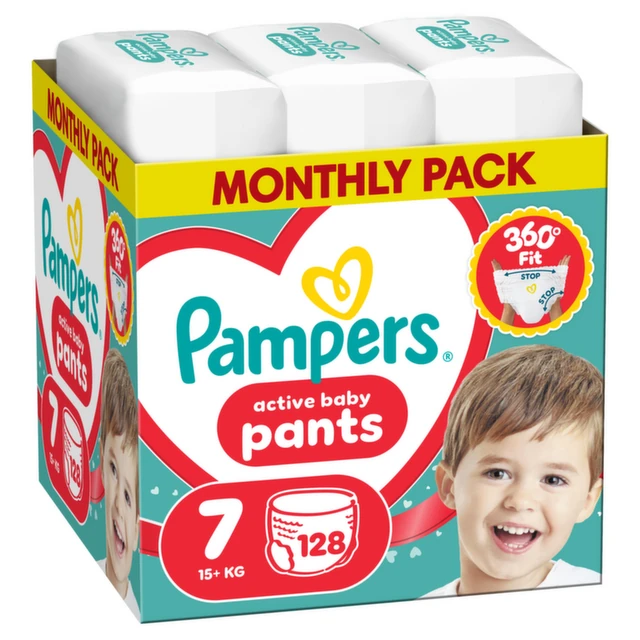 Pampers Pants pelene 7, 128 komada
