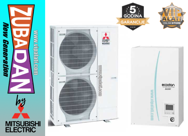 TOPLOTNA PUMPA ZUBADAN 8 KW PUHZ – SHW80VA + ERSC-VM2D – Mitsubishi electric