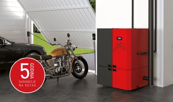 GRANDE 37 kW KOTAO NA PELET ALFA PLAM