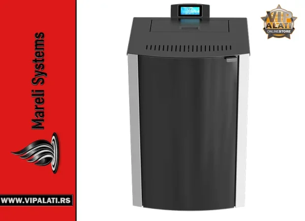 KAMIN NA PELET ONYX FULL GLASS 18kW – MARELI | Moderan hidro kamin