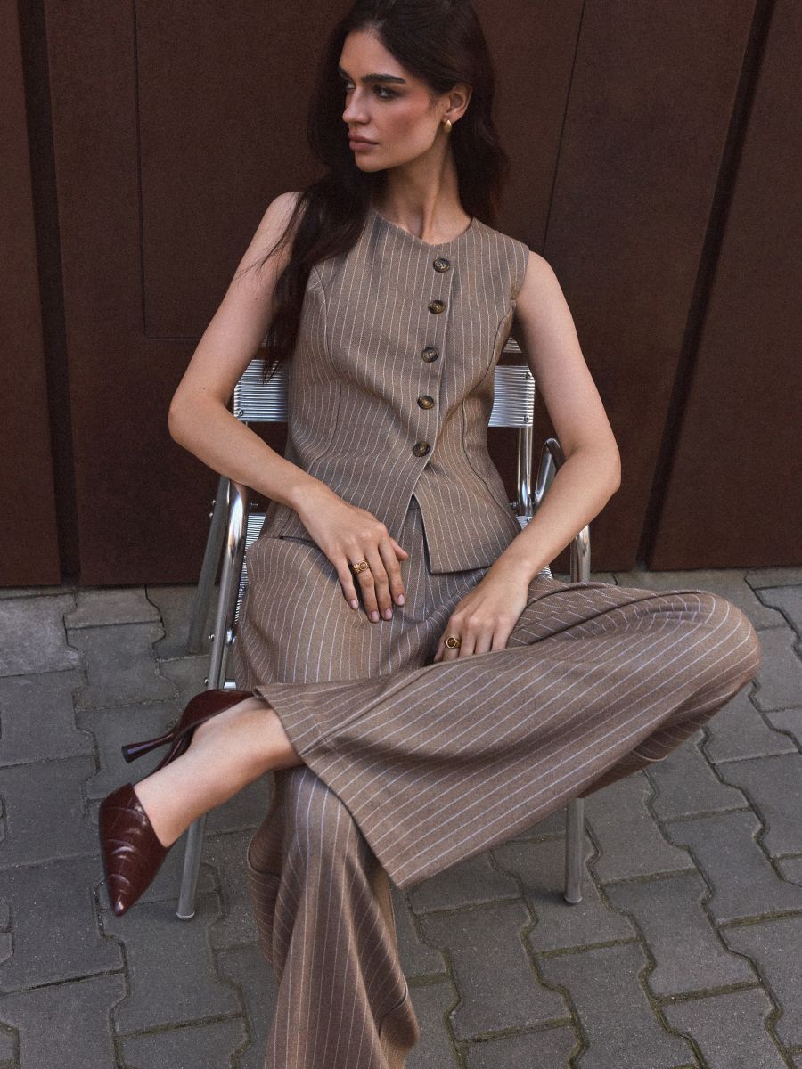 Wide leg pantalone