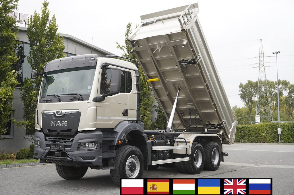 MAN TGS 33.480 6X6 / 15 tho. km!!! / KH-Kipper 3-way tipper / 2025 kiper