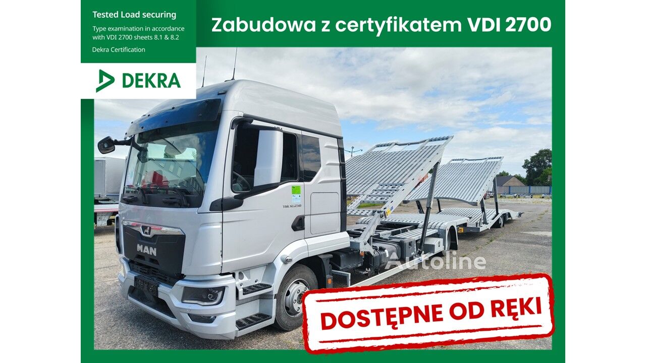 Novi MAN TGL autotransporter + prikolica autotransportera