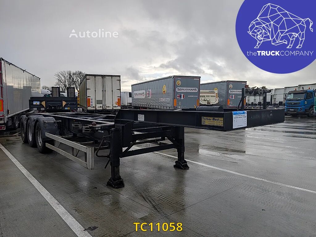 Turbos Hoet Tank chassis Gooseneck poluprikolica za prevoz kontejnera