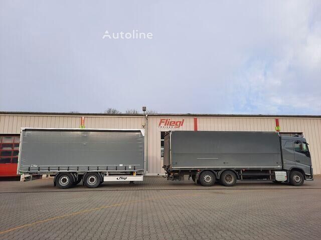 Nova Fliegl Tandem-Plattform-Anhänger TPS 180 prikolica sa ceradom