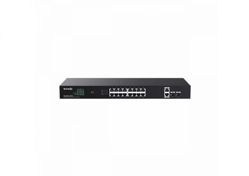 Svič 10/100/1000 18-port + 2SFP Tenda TEG1120P-16-150W/16-Port PoE