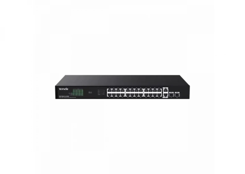 Svič 10/100/1000 26-port + 2SFP Tenda TEG1128P-24-250W/24-Port PoE