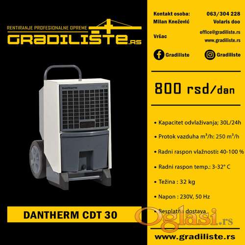 Mašine za sušenje/isušivanje vlage – Dantherm CDT 30 sušač