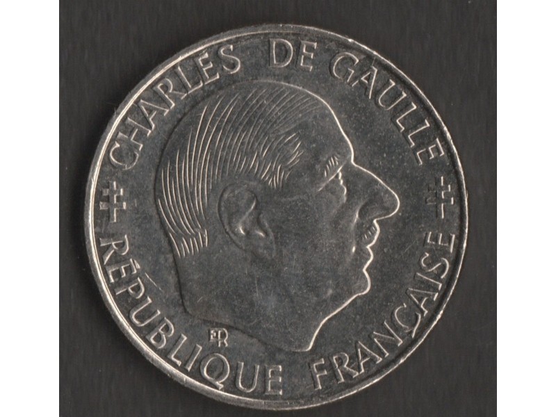 1 Franc, Franak (Charles de Gaulle) Francuska - 1988