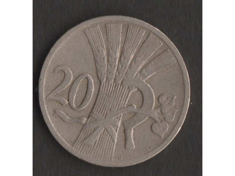 20 Haleru - 1921 - Čehoslovačka