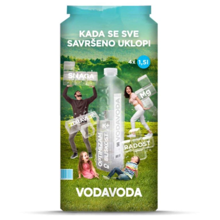 Vodavoda negazirana 4x1.5l pet multipack