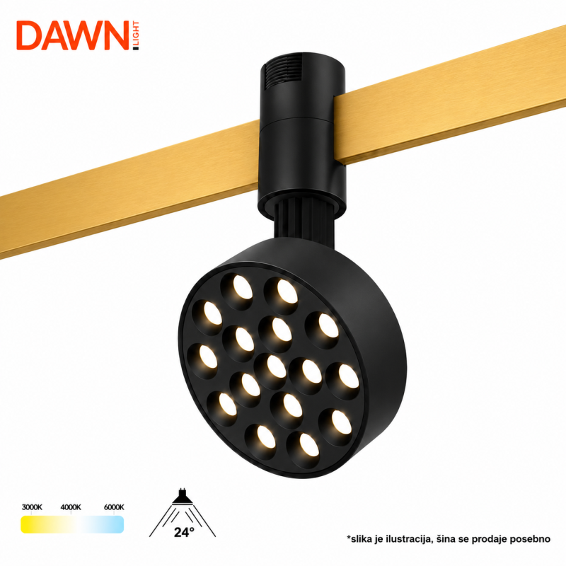 DAWN LED MODUL 9029 H 10W CCT CRNA 202615
