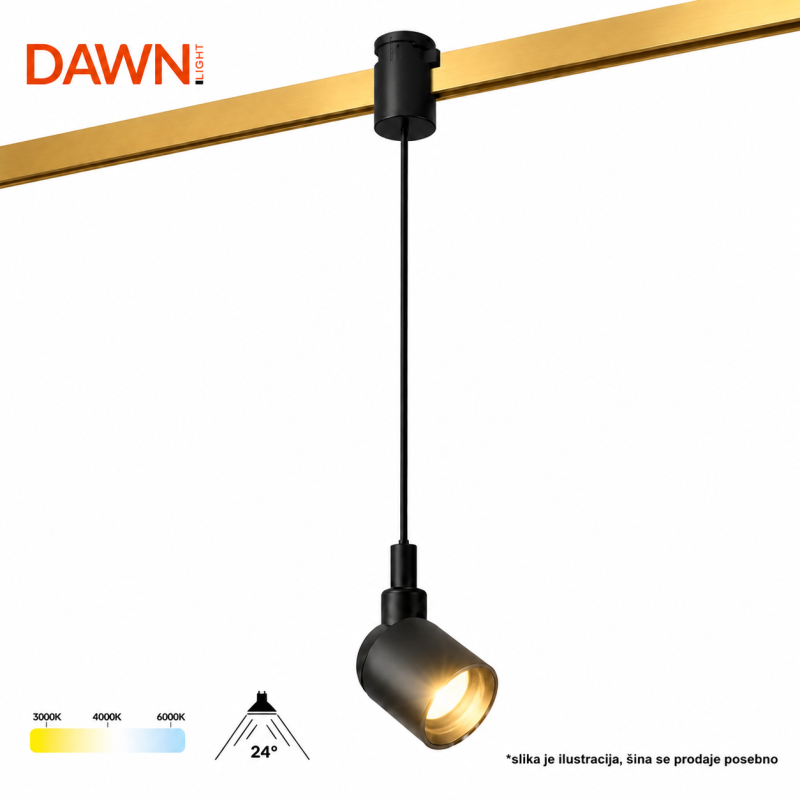 DAWN LED MODUL 9029 V 7W CCT CRNA 202619