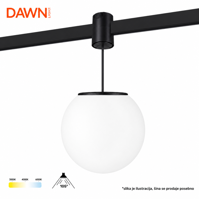 DAWN LED MODUL 9029 W 7W CCT CRNA 202614