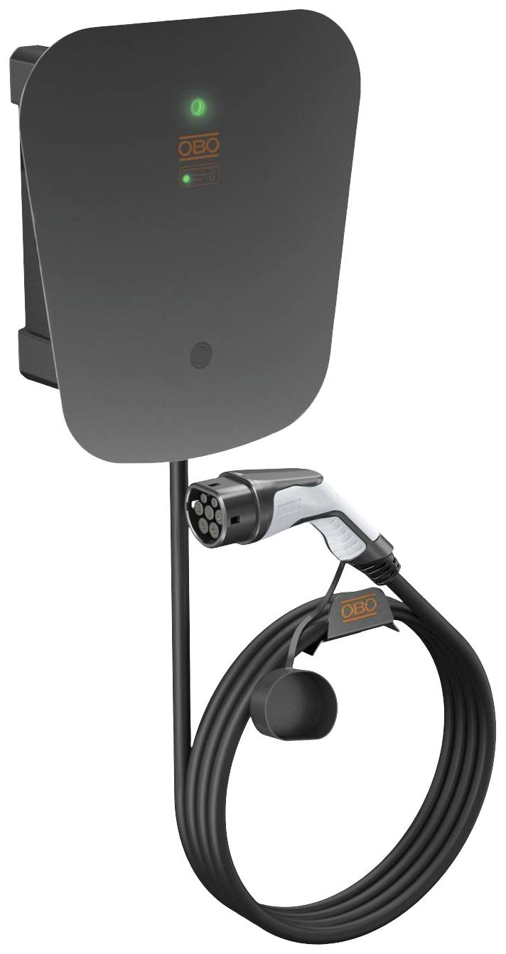 OBO zidna punjačka stanica (wallbox) 3-fazni 5 m 22 kW crna