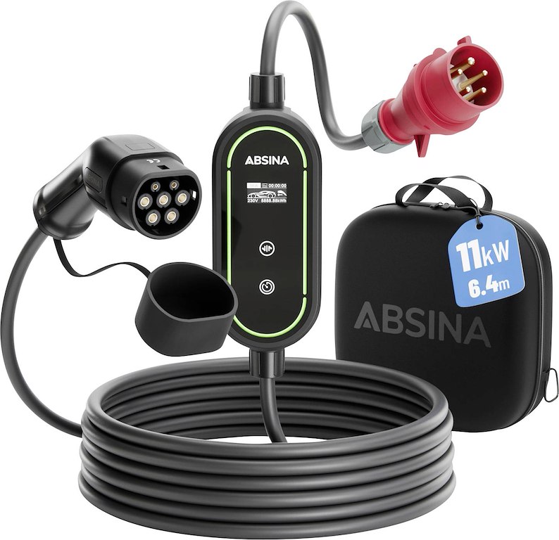 Absina zidna punjačka stanica (wallbox) 3-fazni 6,4 m 11 kW