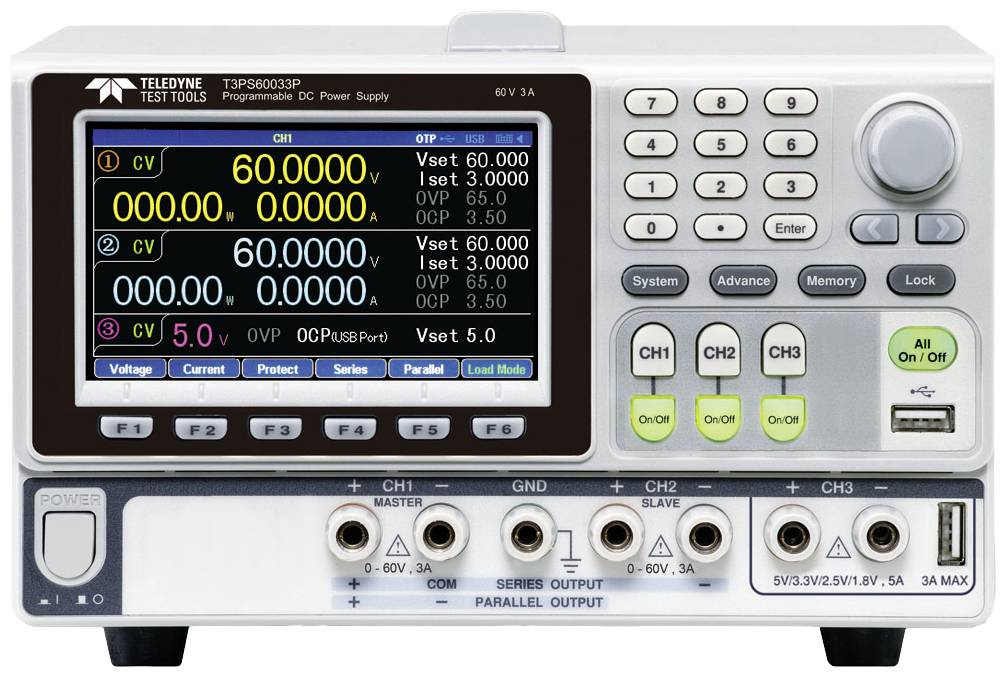 Teledyne T3PS30063P laboratorijsko napajanje sa podesivim naponom 30 V 6 A 680 W